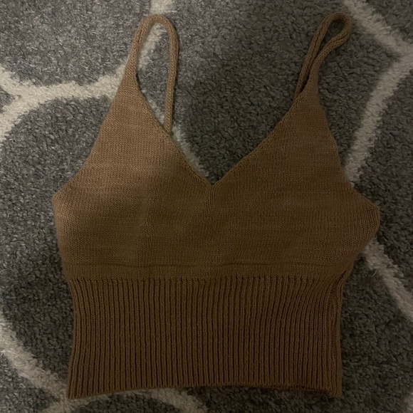 debut | Tops | Debut Browntan Tank | Poshmark